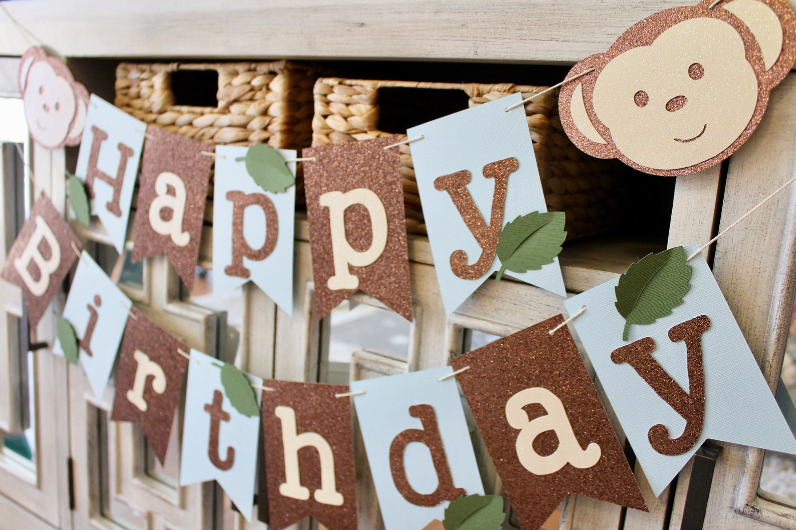 Monkey Birthday Party Monkey Birthday Decorations Monkey - Etsy