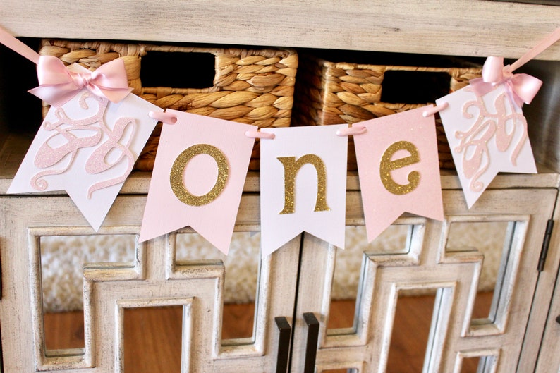 Ballerina Birthday Banner Ballerina Birthday Decorations Two | Etsy