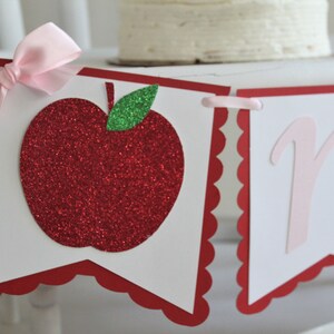 Apple Birthday Decorations Apple Banner Apple of My Eye - Etsy