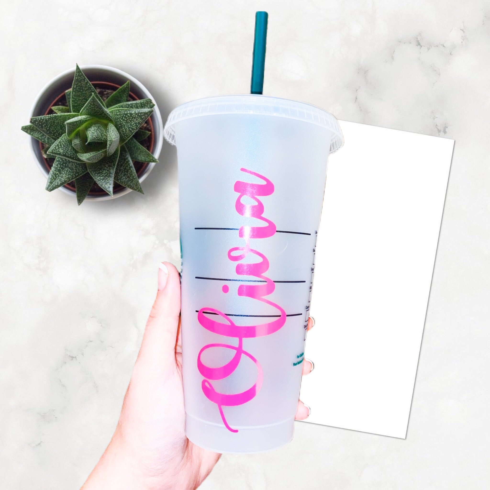 Custom Starbucks Cold & Hot Coffee Cup Name Personalised | Etsy
