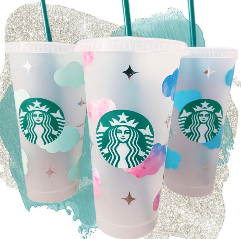 Starbucks Cloud Reusable Cold Cups With Straw or Hot Cup With - Etsy UK