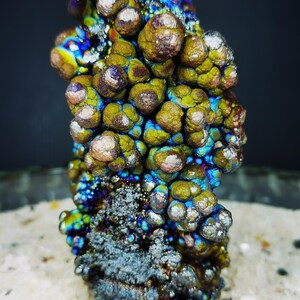 Collector Grade 10cm Stalactite Top Premium Iridescent Goethite Turgite ...