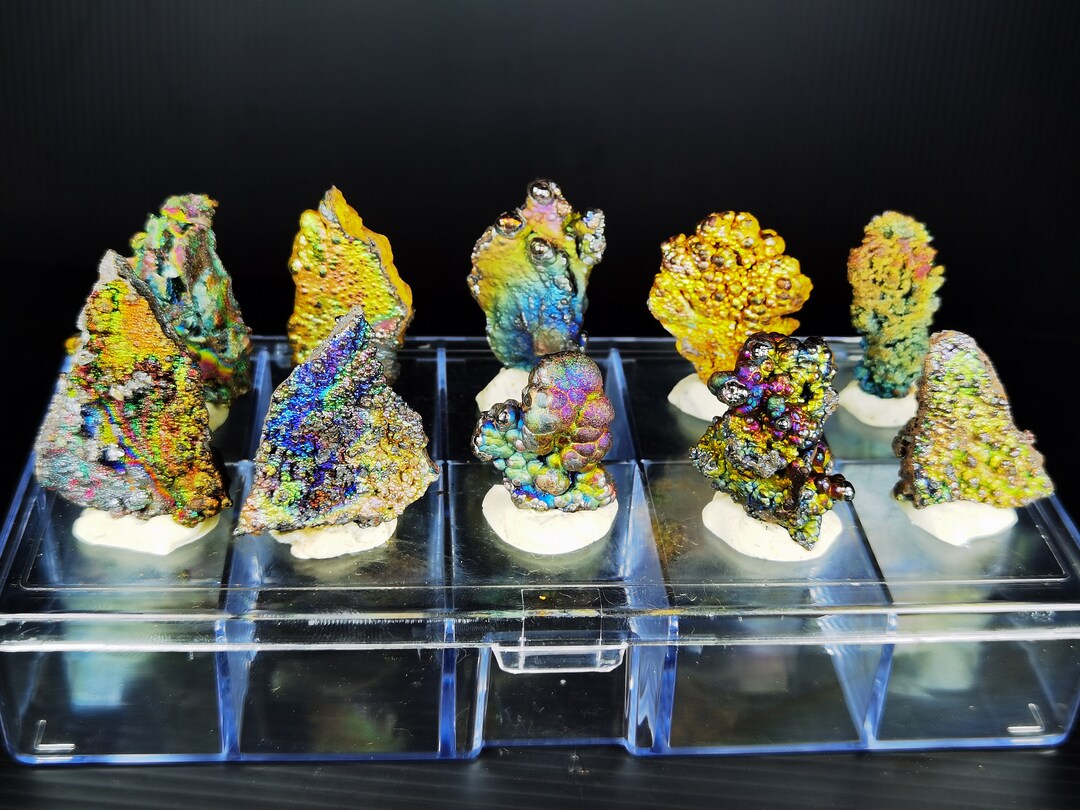 10pcs Top Premium Iridescent Goethite Turgite With Box - Etsy UK