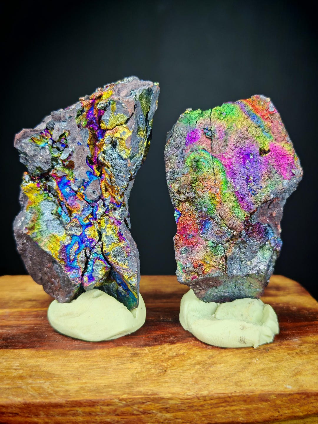 Iridescent Goethite Turgite: Natural Hematite Stone Set (106g) - Etsy