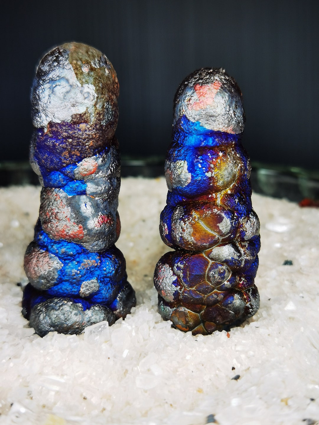 Iridescent Goethite Turgite Tower Set: Natural Hematite Crystals - Etsy