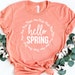 Hello Spring Shirt, Spring Flower Shirt, Freedom Shirt, Flower Shirt ...