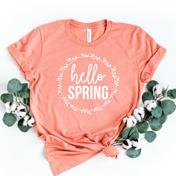 Hello Spring Shirt - Etsy