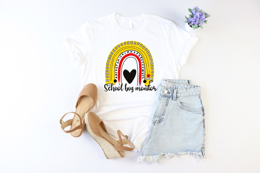 School Bus Monitor Shirt, School Bus Driver Shirt, Gift for Bus Driver ...