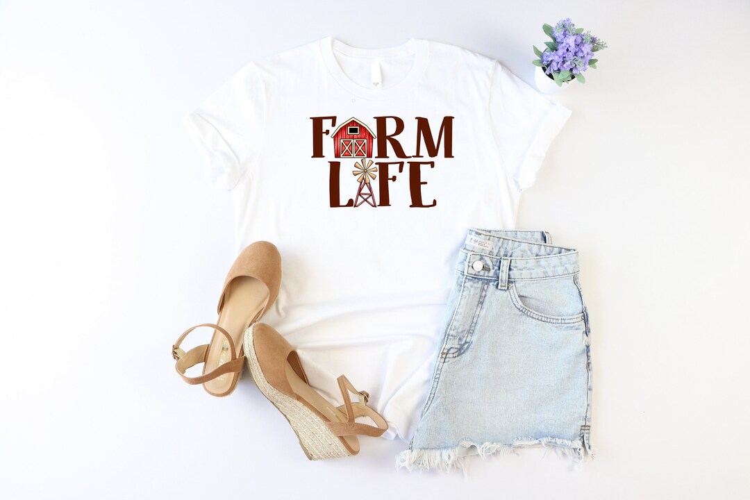 Farm Life Shirt, Farm Living Shirt, Country Life Shirt, Gift for Farmer ...