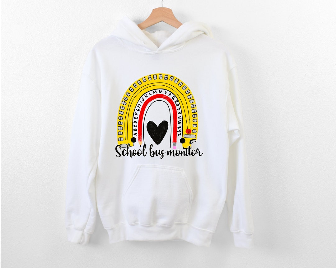 School Bus Monitor Hoodie, School Bus Driver Hoodie, Gift for Bus ...