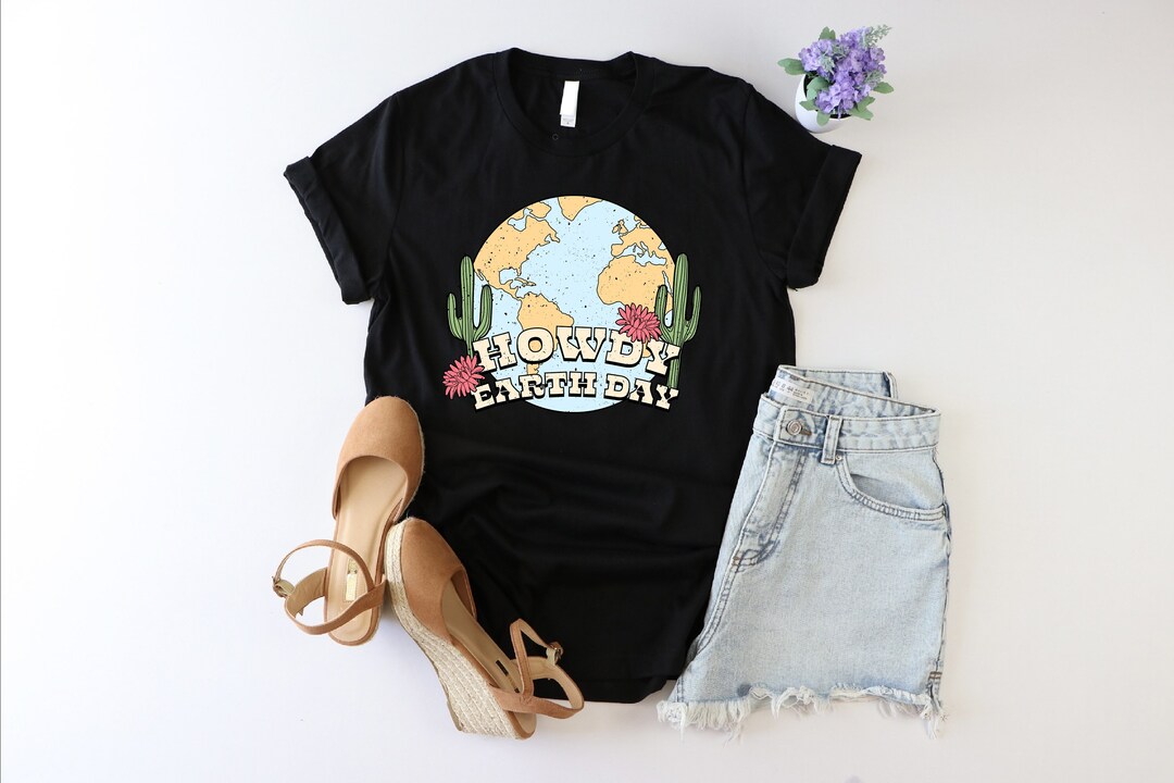 Howdy Earth Day Shirt, Funny Environmental Shirt, Western Earth Day ...