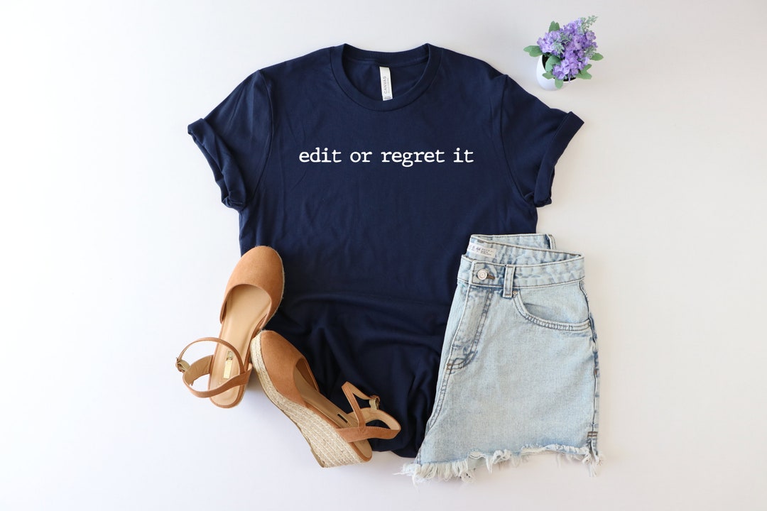 Edit or Regret It Shirt, Funny English Teacher Shirt, English Teacher ...