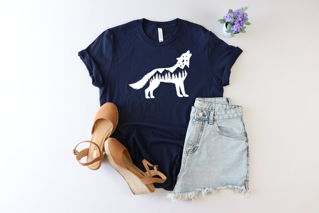 Wolf Shirt, Wolf Pack Shirt, Camping Shirt, Outdoor Shirt, Adventure ...