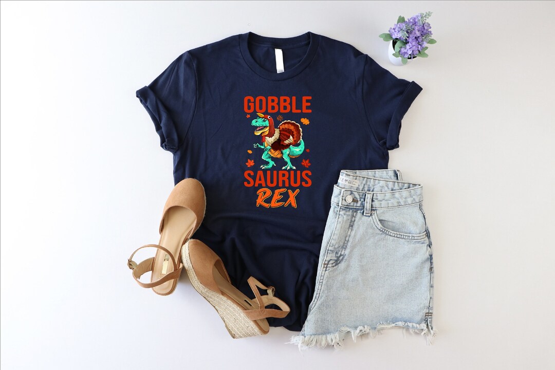 Gobble Saurus Rex Shirt, Dinosaur Halloween Shirt, Dinosaur Skeleton ...