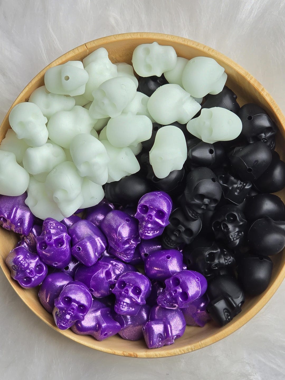 3D Skull Halloween Silicone Focal Bead pack of 1 - Etsy