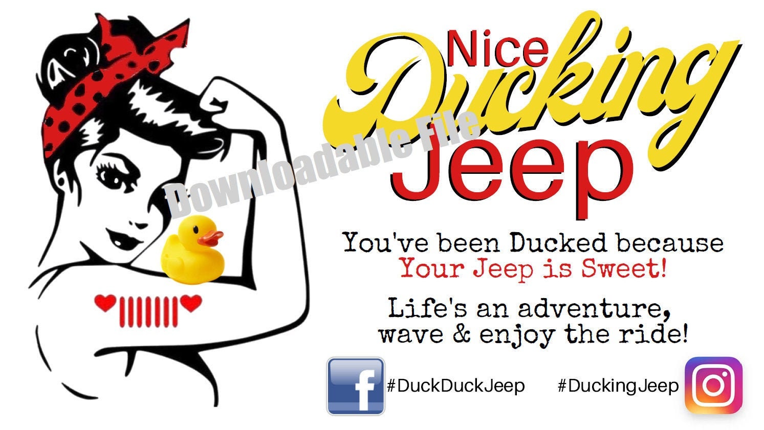 Printable Jeep Duck Tags Printable Word Searches