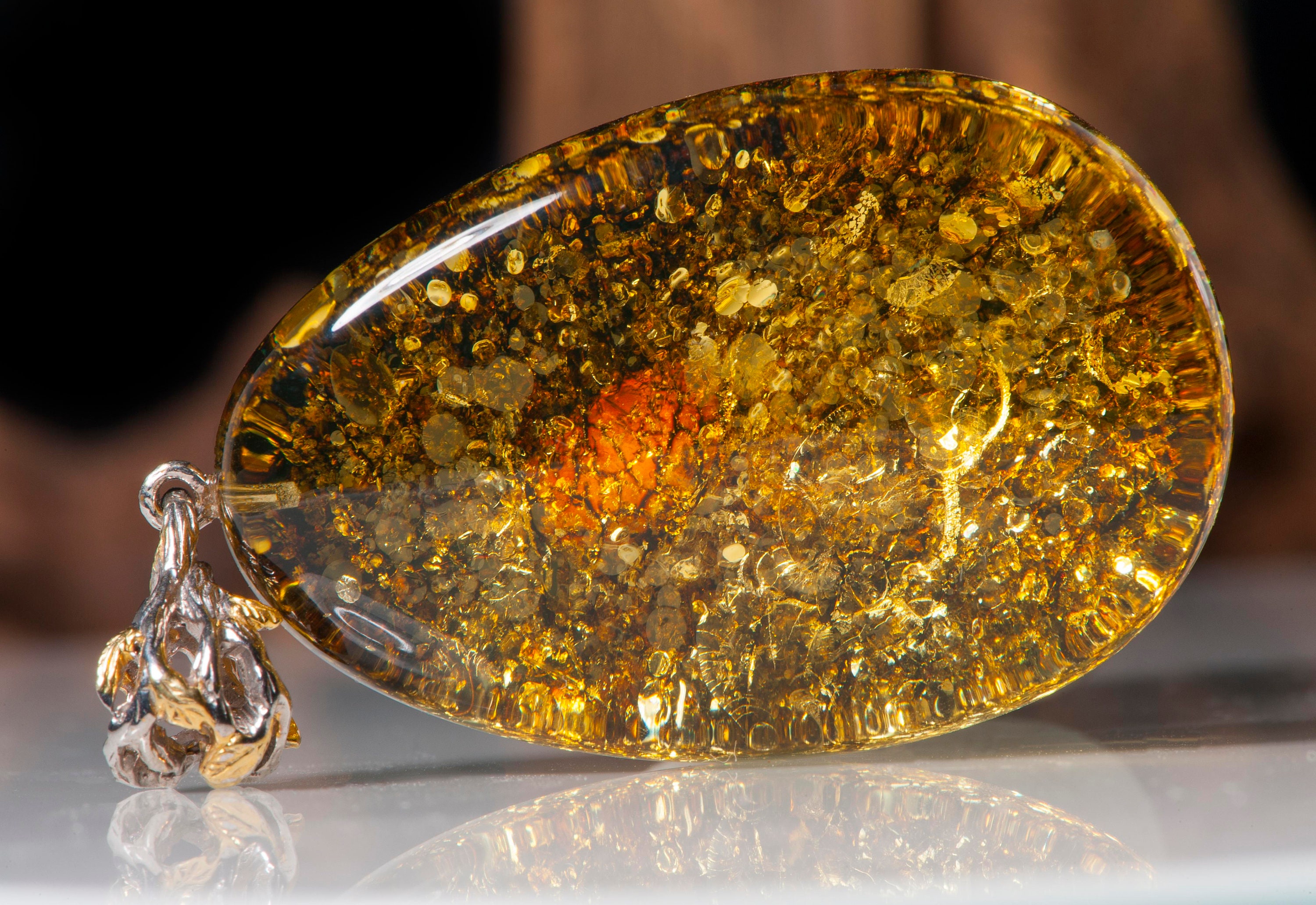 Rare Sparkling Amber With Natural Crust Underneath Green - Etsy