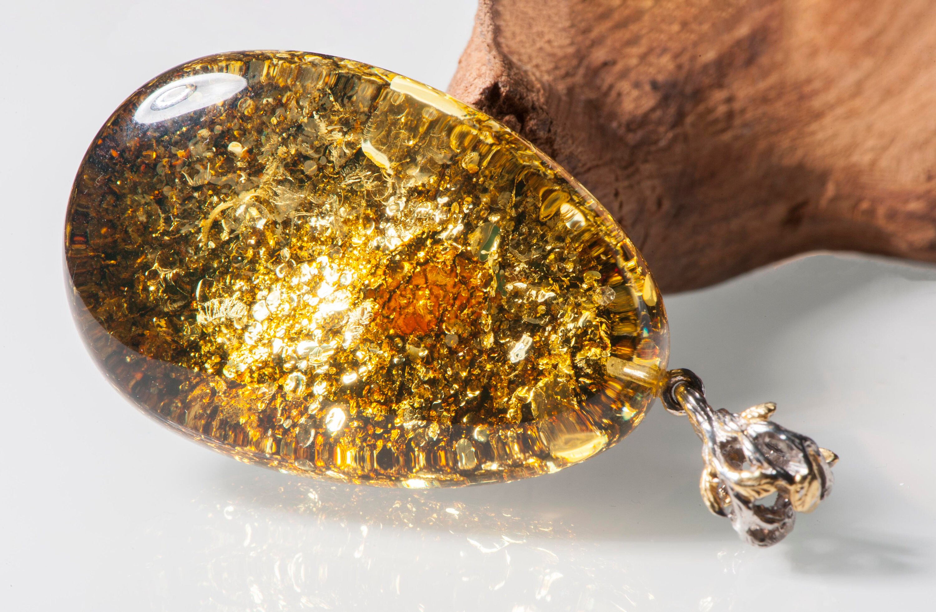 Rare Sparkling Amber With Natural Crust Underneath Green - Etsy