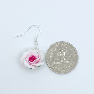 Rose Dangle Earrings - Etsy