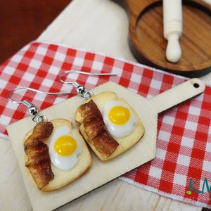 Breakfast Toast Earrings - Etsy