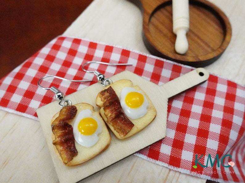 Breakfast Toast Earrings - Etsy