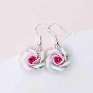 Rose Dangle Earrings - Etsy