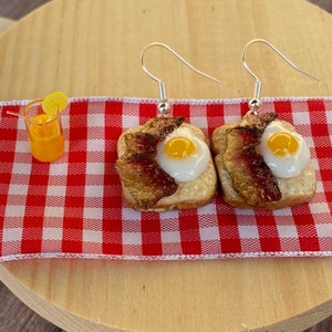 Breakfast Toast Earrings - Etsy