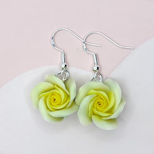 Rose Dangle Earrings - Etsy