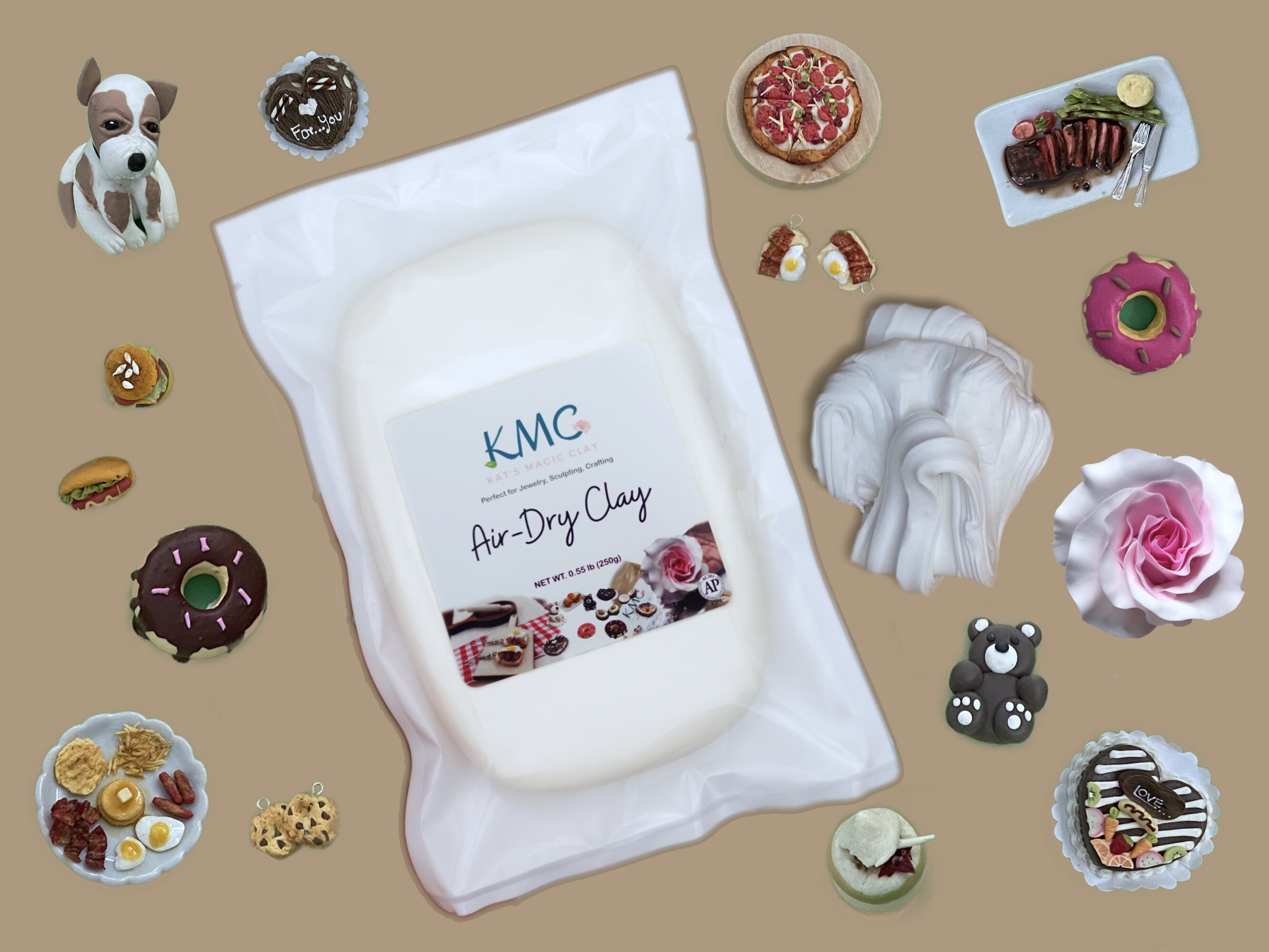 KMC Air Dry Clay: Soft White Modeling Clay (0.55 Lb / 250g) - Etsy