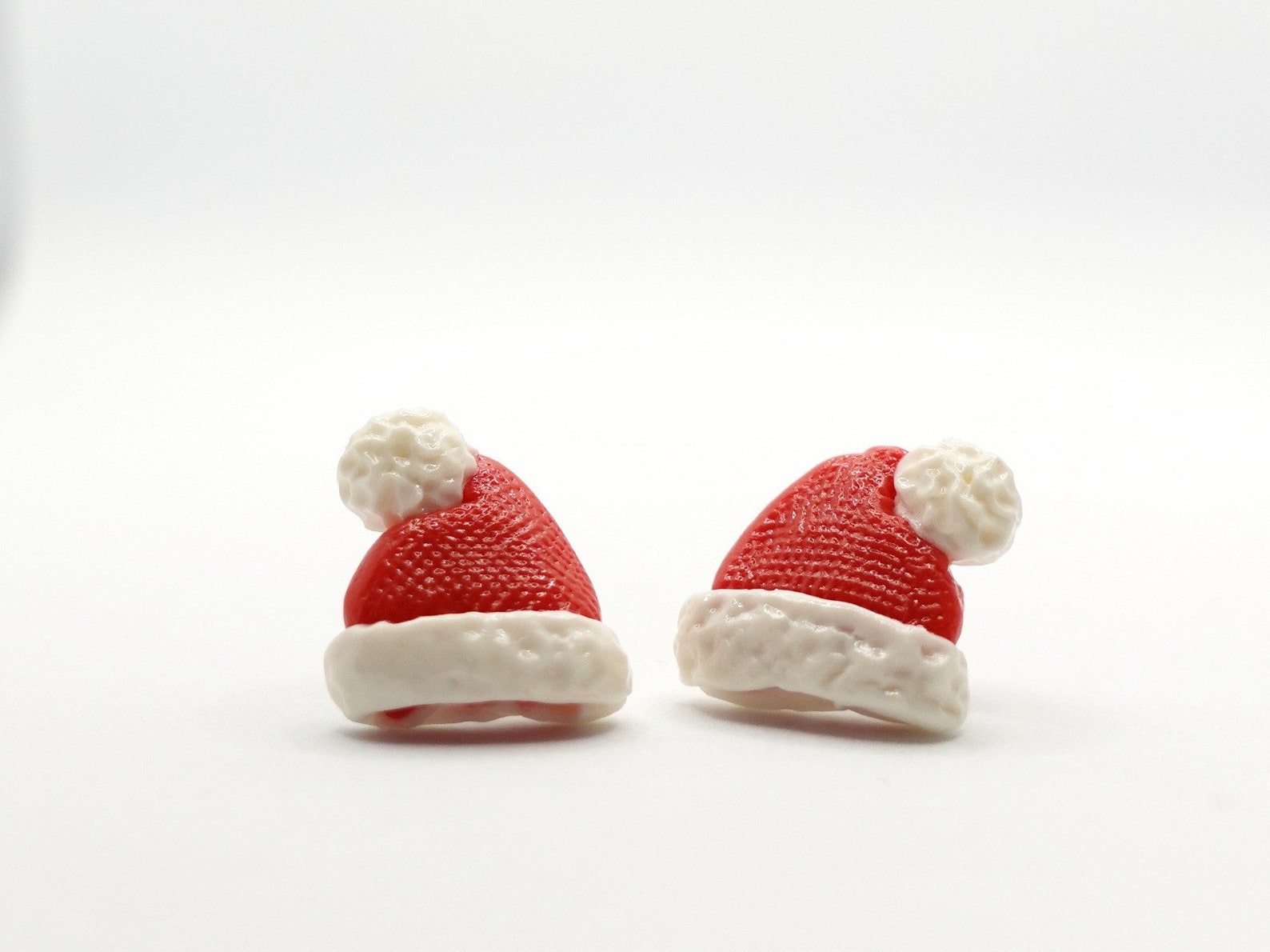 Santa Hat Earrings - Etsy