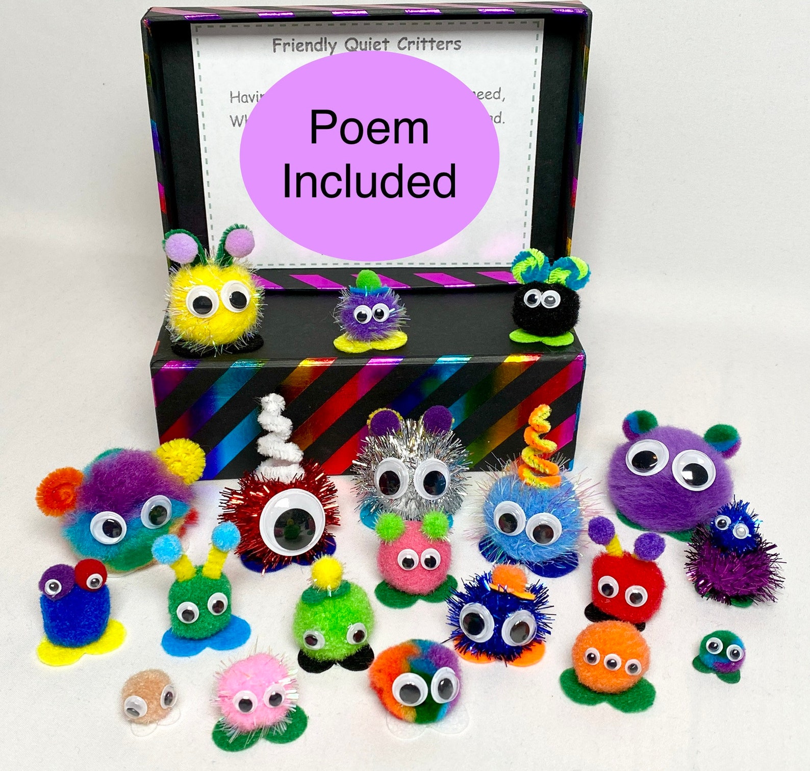 Quiet Critters With Poem and Home Teacher Gift Classroom Management ...
