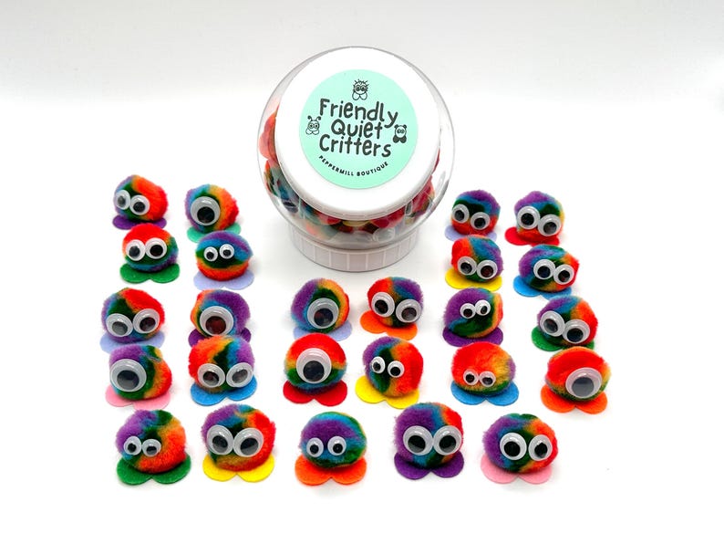 Quiet Critters Desk Pets Warm Fuzzy Adhesive Quiet Critter Reward Jar ...