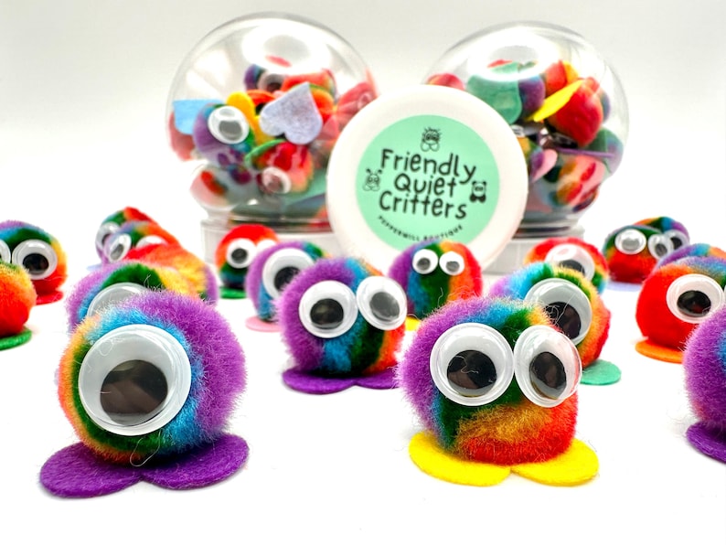 Quiet Critters Desk Pets Warm Fuzzy Adhesive Quiet Critter Reward Jar ...