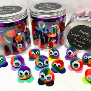 Rainbow Quiet Critter Classroom Management Quiet Critter Desk Companion ...