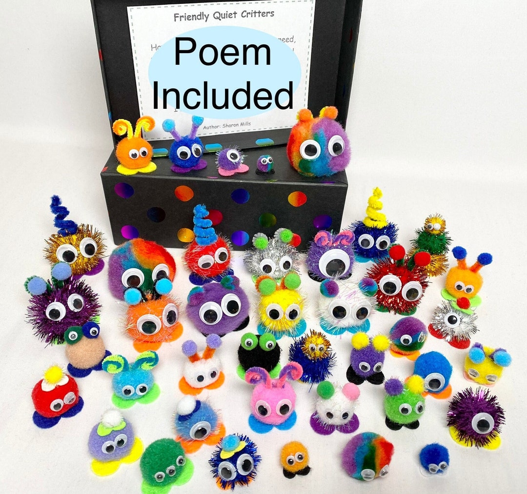 Quiet Critters 40 With Poem and Home, Behaviour Management Fuzzies ...