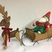 Santa's Sleigh and Reindeer Combination - Etsy