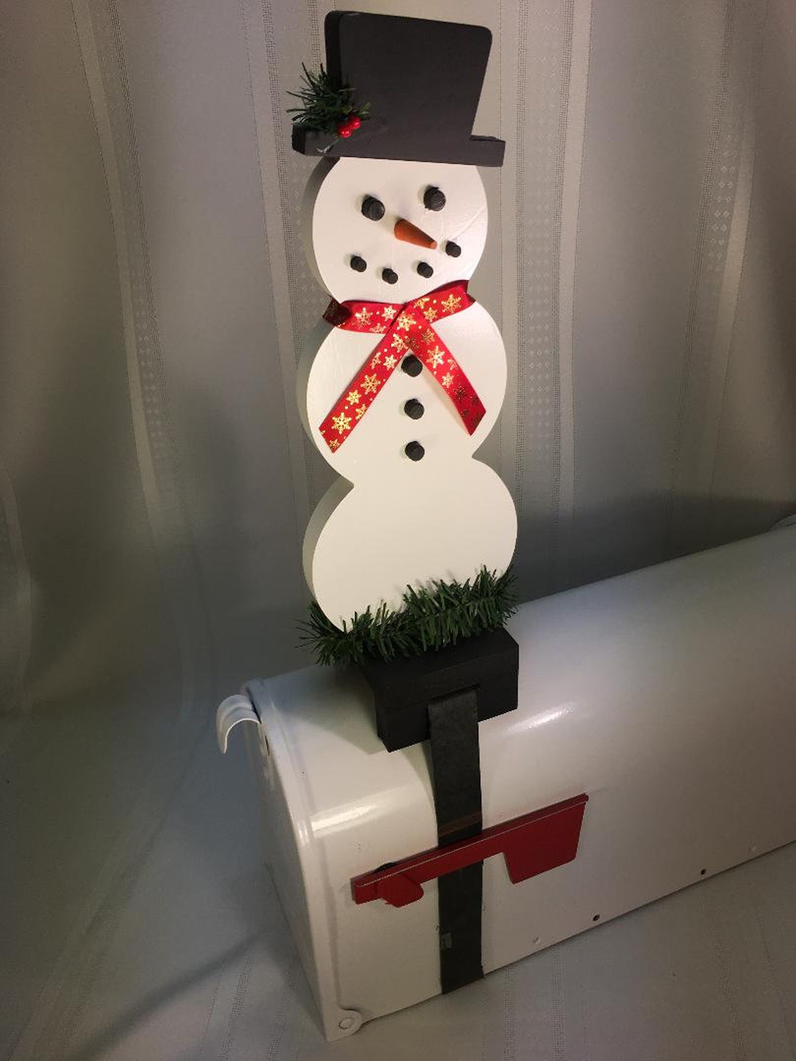 Mail Box Snowman | Etsy