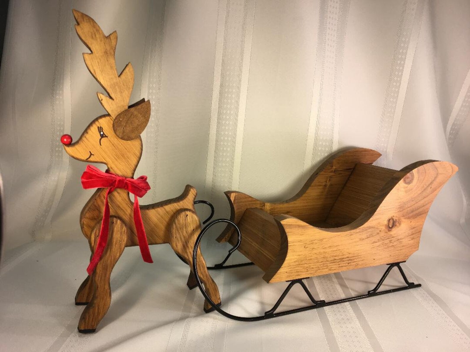 Santa's Sleigh and Reindeer Combination - Etsy