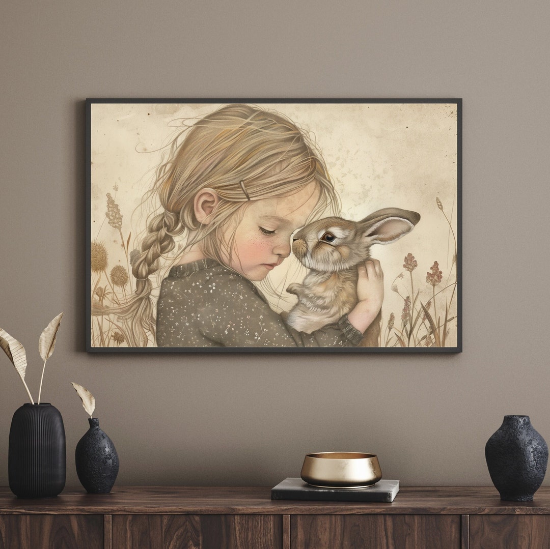 Tableau Pretty Girl Wall Art Print, Painting Art, Digital File, Instant ...