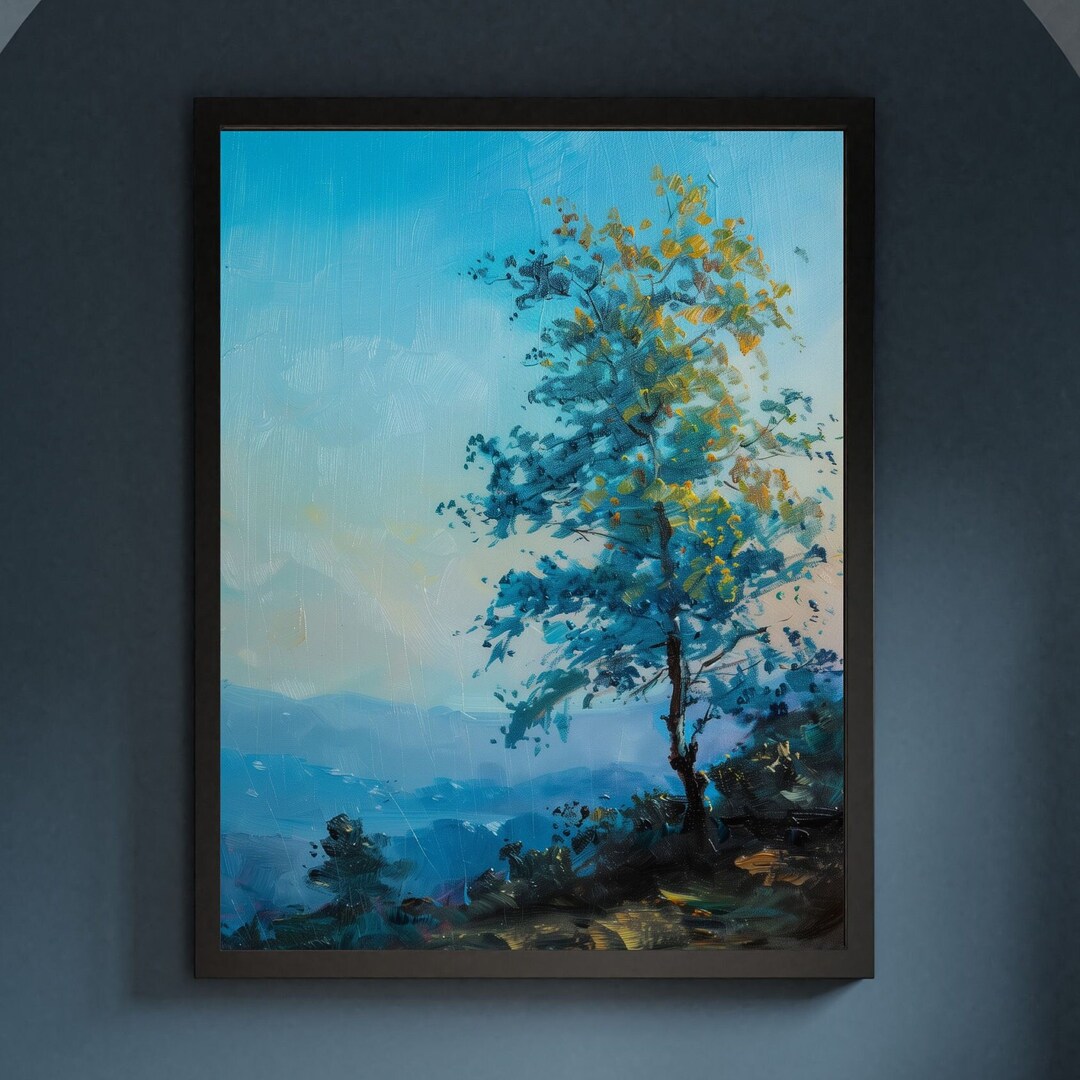 Tableau, Oil Painting Canvas , Printable , Digital Wall Art , Living ...