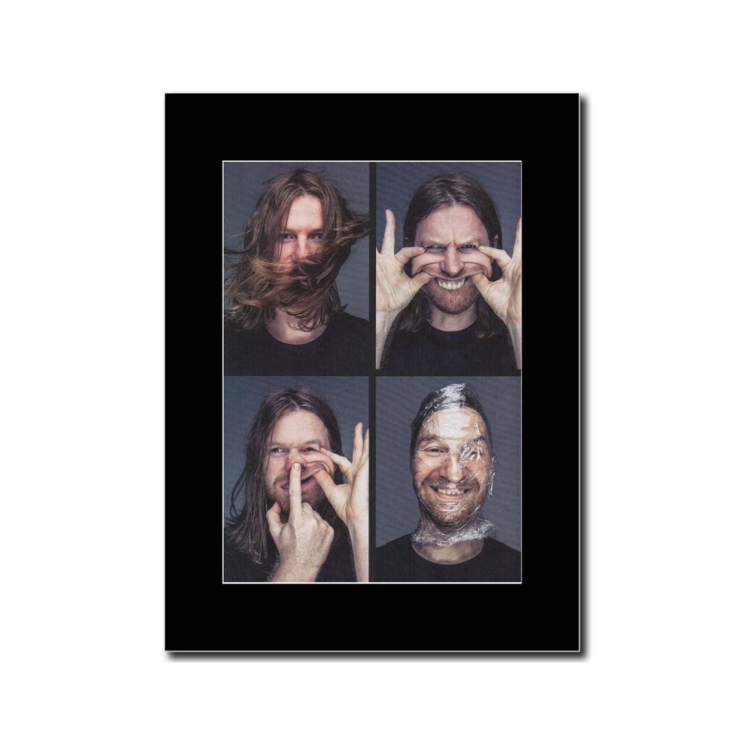 Aphex Twin the Faces of Matted Mounted Magazine Artwork - Etsy