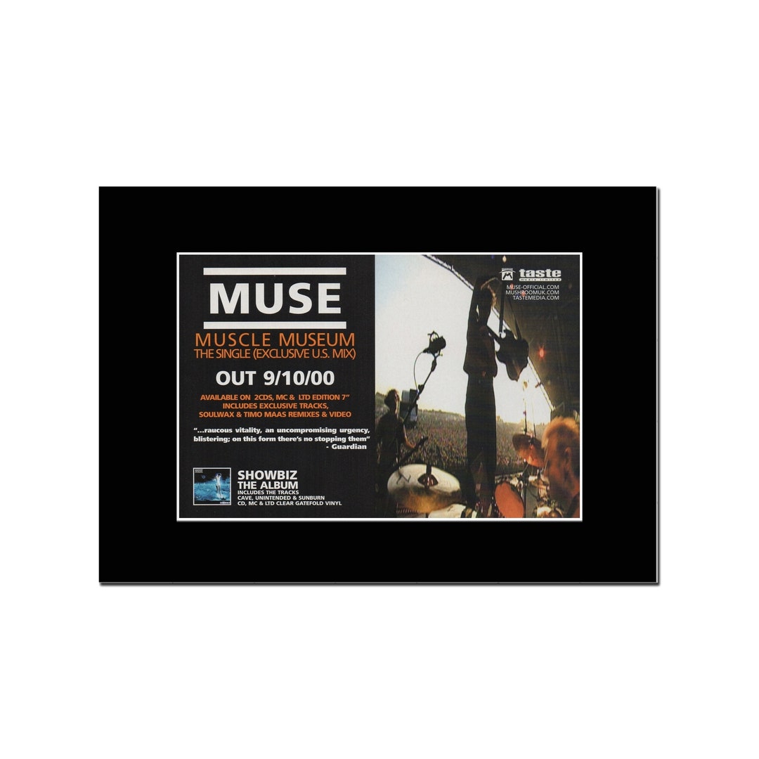 Muse Muscle Museum A4 Matted Mounted Magazine Artwork - Etsy