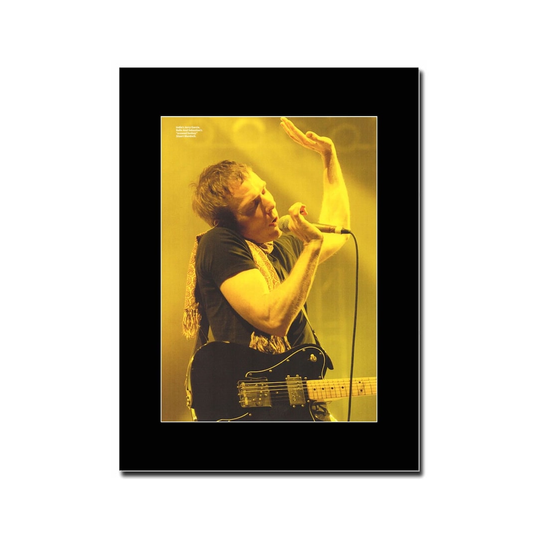 Belle & Sebastian Stuart Murdoch Stage Shot Matted Mounted - Etsy