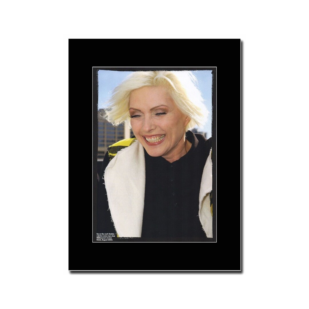 Blondie Debbie Harry up on the Roof Matted Mounted - Etsy