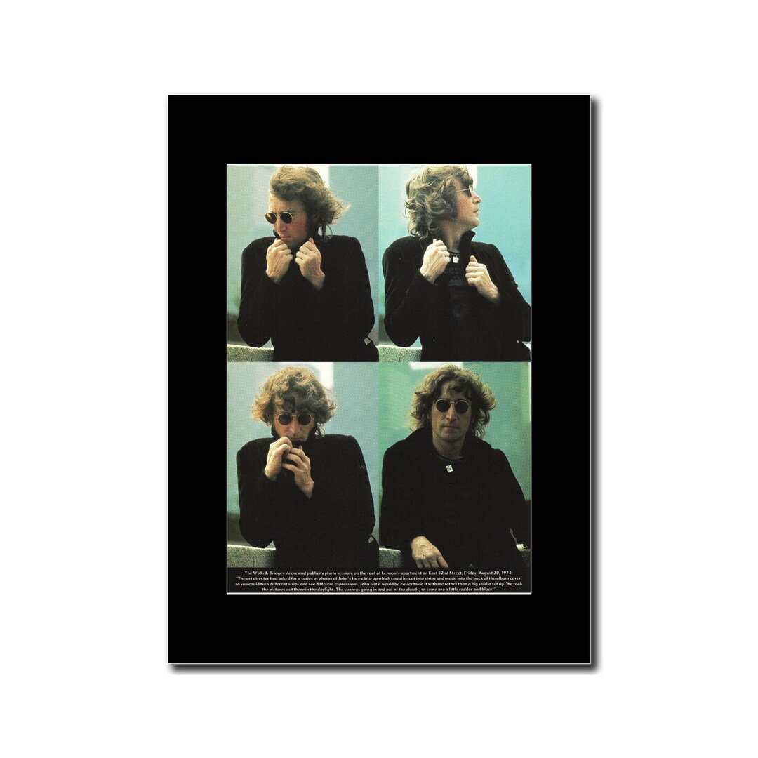 Beatles John Lennon Walls Have Bridges Photo Session 1974 - Etsy