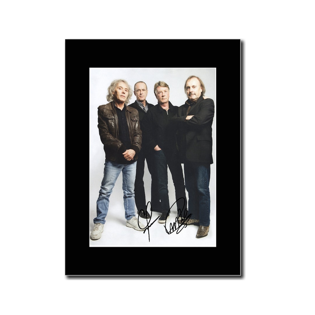 Status Quo Frantic Four Band Shot Signed Matted Mounted - Etsy