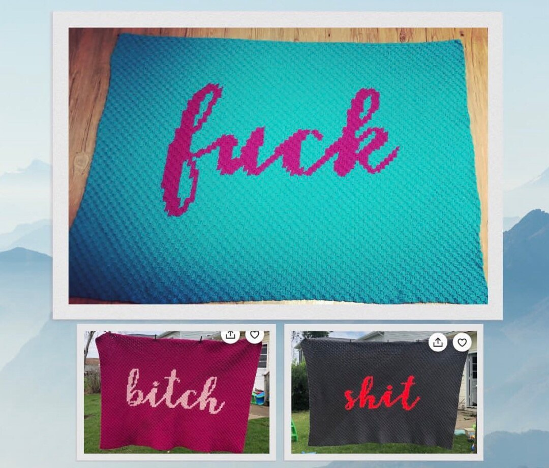 CROCHET PATTERNS, Swear Word Bundle, C2C Pattern - Etsy