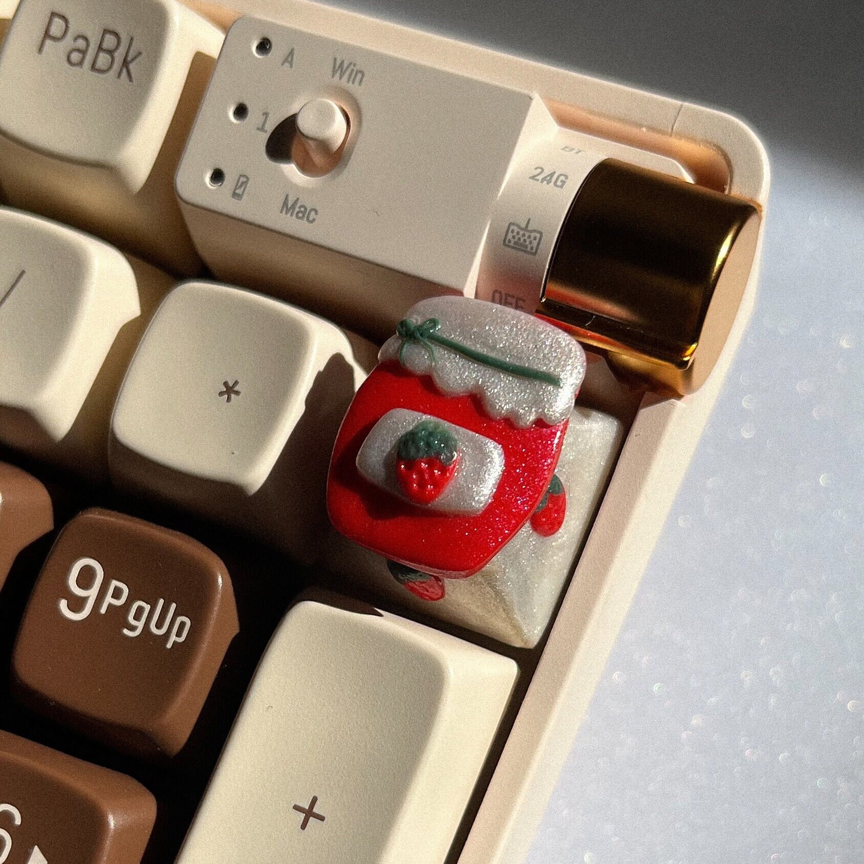 Strawberry Jam Keycap Artisan Keycap Handmade Cute Keycaps - Etsy