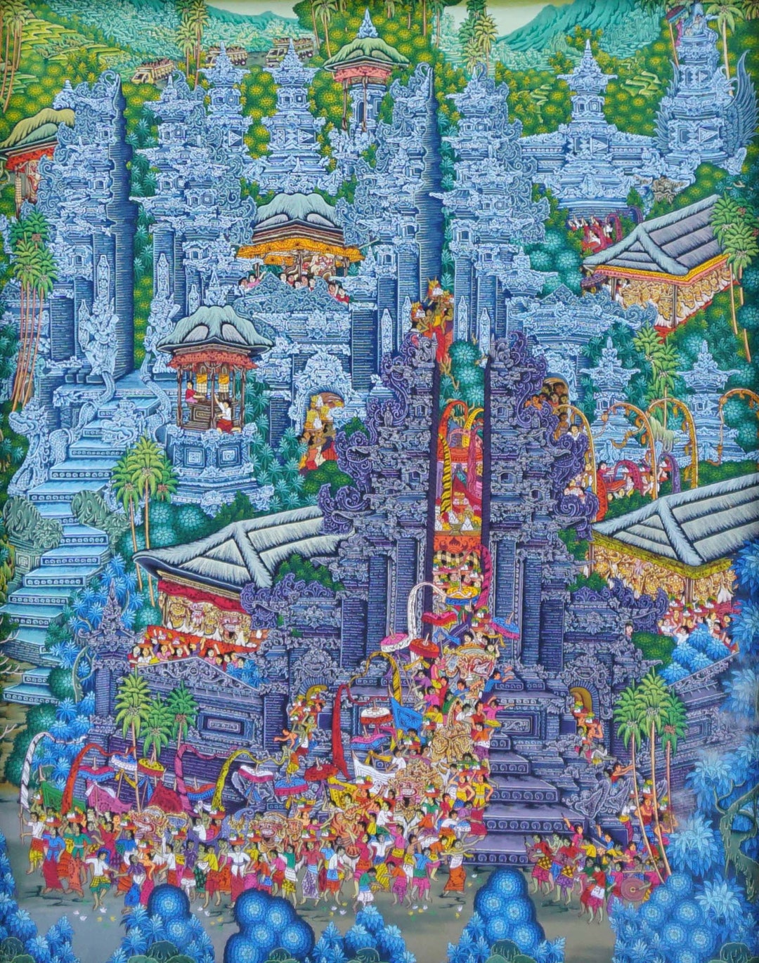 Balinese Traditional Painting, Balinese Ceremony Painting, Original ...