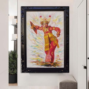 Balinese Dancer Painting, Legong Painting, Original Painting, Wall Art ...